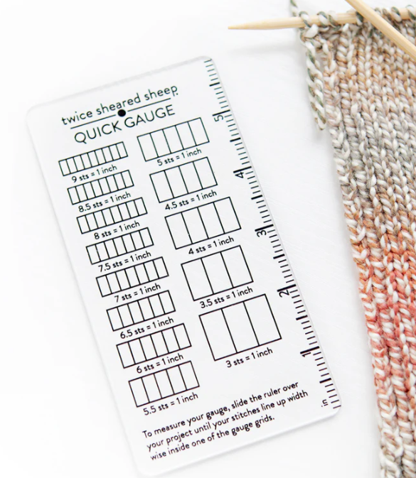 TWICE SHEARED SHEEP | Quick Gauge Ruler – Fiber Fever